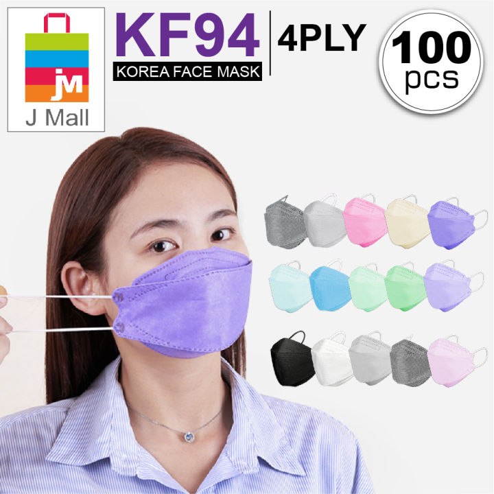J MALL (100PCS/PACK) KF94 Korean style Disposable Earloop PROTECTIVE ...