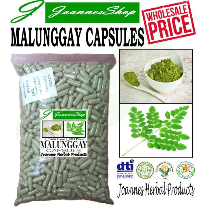 WHOLESALE MALUNGGAY CAPSULES 500MG BULK IN ZIP POUCHES | Lazada PH