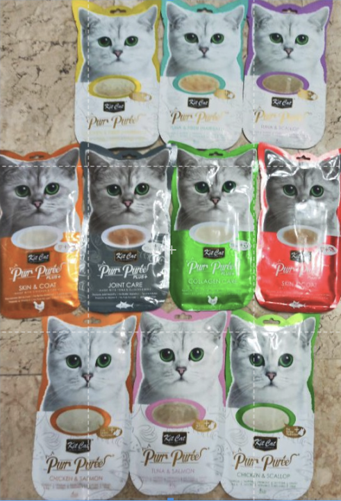 Kitcat Purr Puree and Purr Puree Plus 4 Sticks Cat Treat | Lazada PH