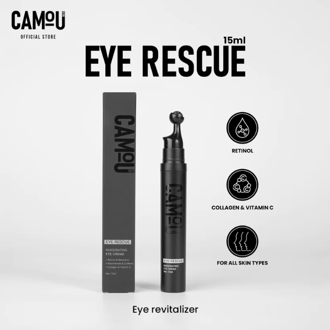 Eye Rescue by Camou for Men (Revitalize Eye Area, Reduce Stressed Eye ...