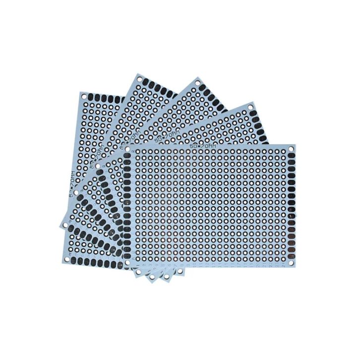 5PCS Double Sided PCB White 2X8 3X7 4x6 5x7 7x9cm Prototype Pcb Board ...