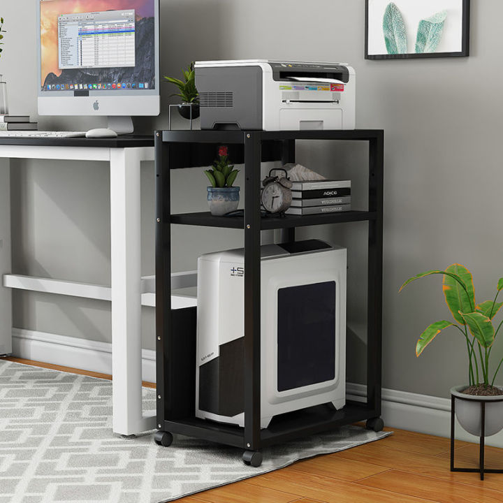 3 Tier Printer Stand Computer CPU Stand Home Office Kitchen Movable ...