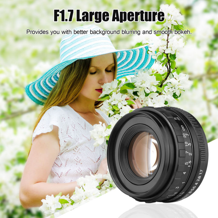 F1.7 Large Aperture Camera Lens Manual Focus Prime Lens PK Mount ...