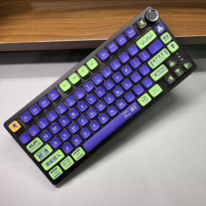 【Keycap Only】EVA01 Keycap 120 Keys Black Transparent ASA Profile PBT ...