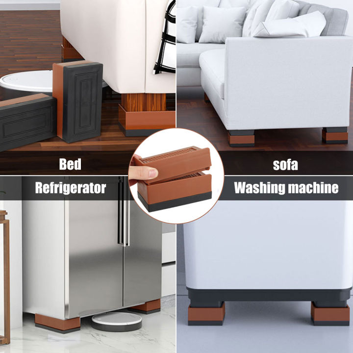 Stackable Leg Extenders Heavy Duty Bed Risers Heavy Adjustable Anti ...