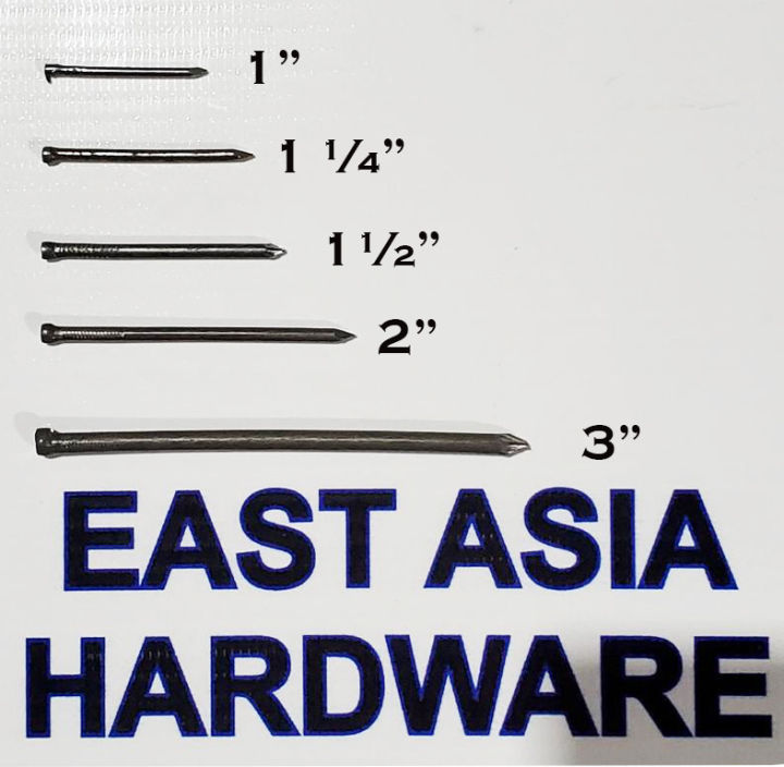 1 KILO Finishing Nail / PAKO (1", 1.25", 1.5", 2", 2.5",3") | Lazada PH