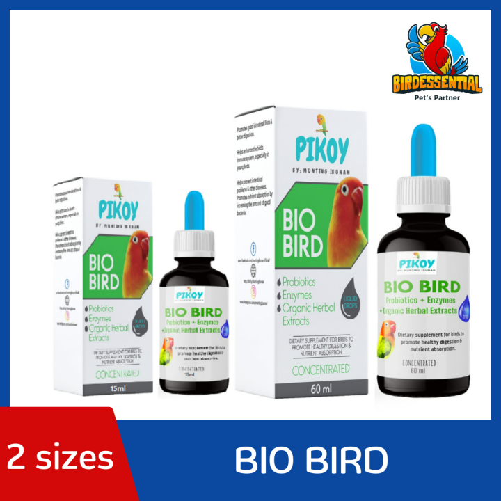 PIKOY BIO BIRD Liquid Organic Probiotic Drops With Enzymes & Herbal ...
