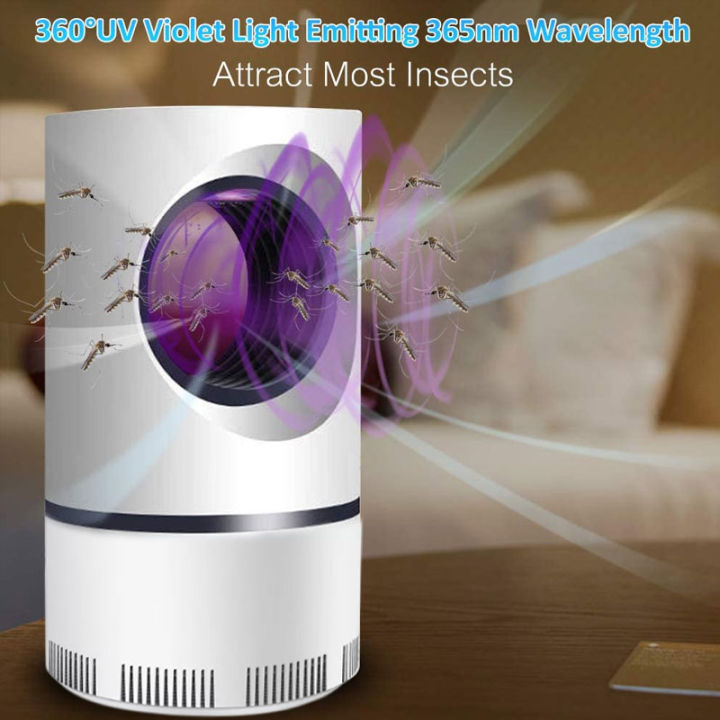 Pest Catcher Nyamuk Trap USB Mosquito Insect Killer Lamp Elektrik Bug ...