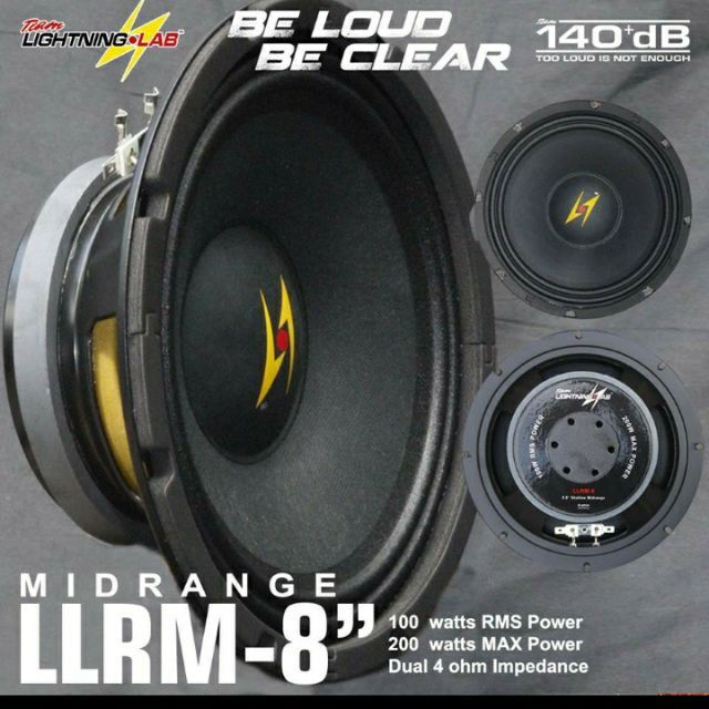 Team lightning LAB MIDRANGE MODEL:LLRM-8 8 inches PAIR RAW | Lazada PH