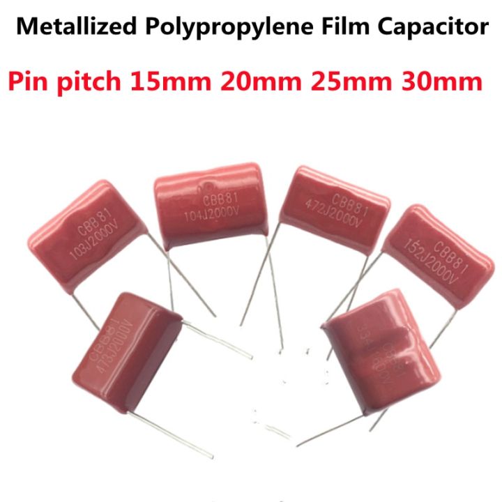 10pcs 2000V CBB81 Metallized Polypropylene Film Capacitor 102 472 103 ...