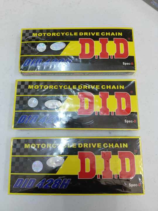 DID CHAIN FOR MOTORCYCLE 428H 110L / 120L / 130L RB | Lazada PH