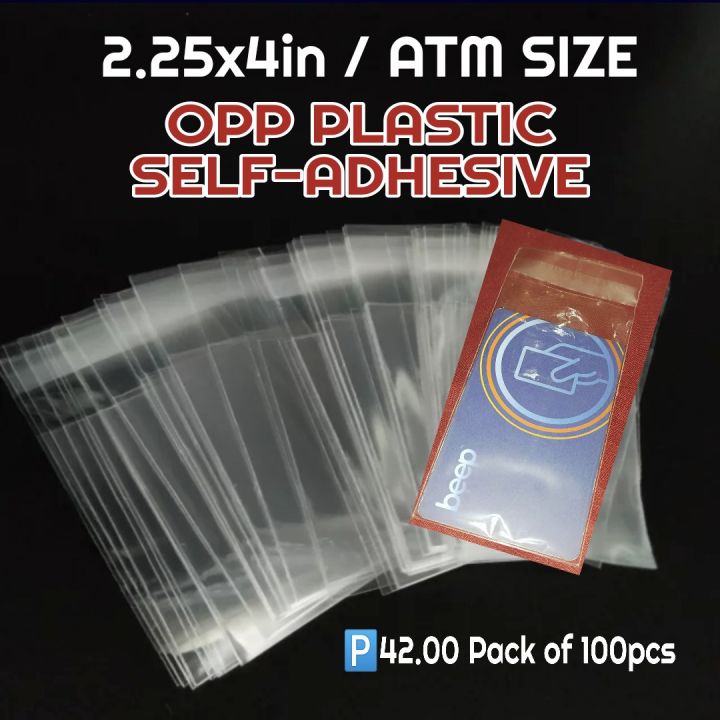 PhP55 for 100pcs 2.25x4inches (ATM SIZE) OPP Self Adhesive Clear ...