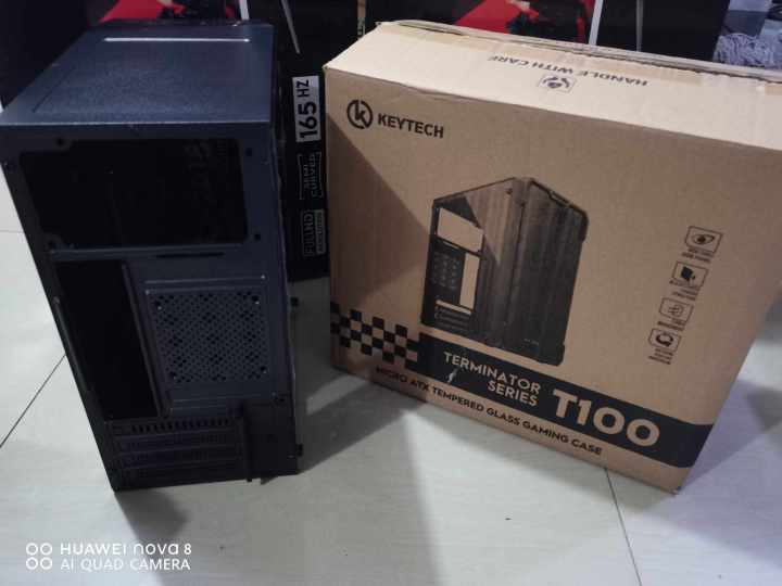 KEYTECH T100 Tempered Glass Gaming PC / Desktop Case MICRO ATX , MINI ...