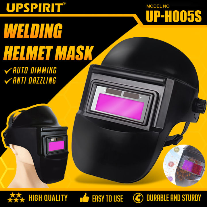 UPSPIRIT Solar Auto Darkening Welding Mask Helmet ARC MIG Weld Welder Lens Grinding Mask Welding ...