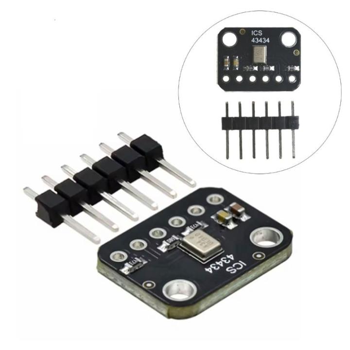 ICS 43434 I2S MEMS Microphone Module Digital Auditory Interfaced Low ...