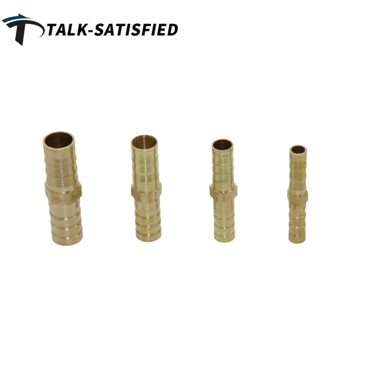 10 Pc 6/8/10/12mm OD Straight Hose Joiner Brass Barbed Garden Tube ...