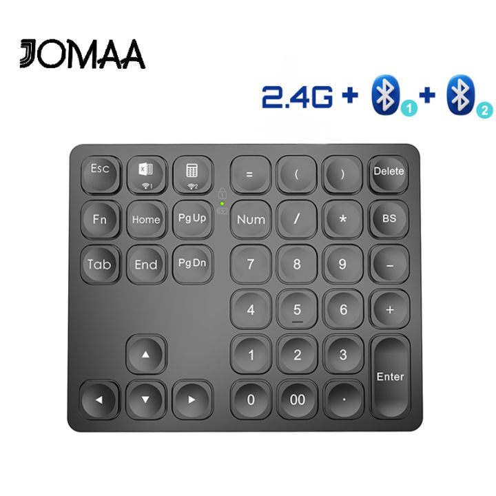 JOMAA Numeric keyboard 36keys Bluetooth Numeric Keypad Wireless ...