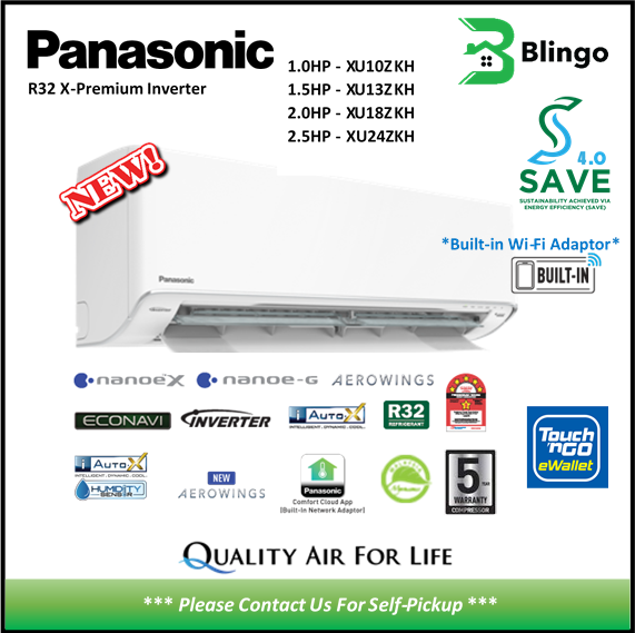 PANASONIC 2.0HP R32 X-Premium Inverter Wall Mounted Air Conditioner CS ...