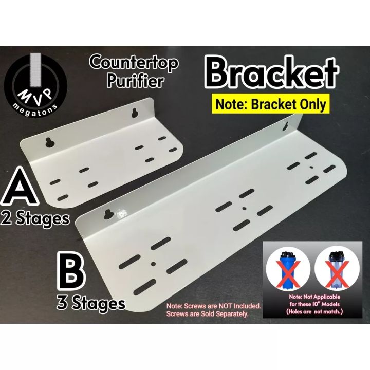 2 Stage 3 Stage Countertop 10" Housing Water Purifier Bracket for DIY ...