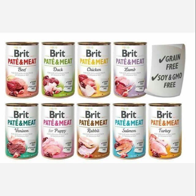 BRIT PATE and Meat Dog Food Grain Free Can Dog Essentials 400g | Lazada PH