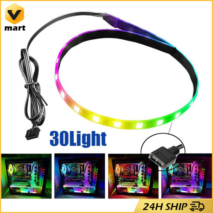 5V ARGB LED Strip Light SMD 5050 Full Color Pixel Tape Lights 30 LED ...