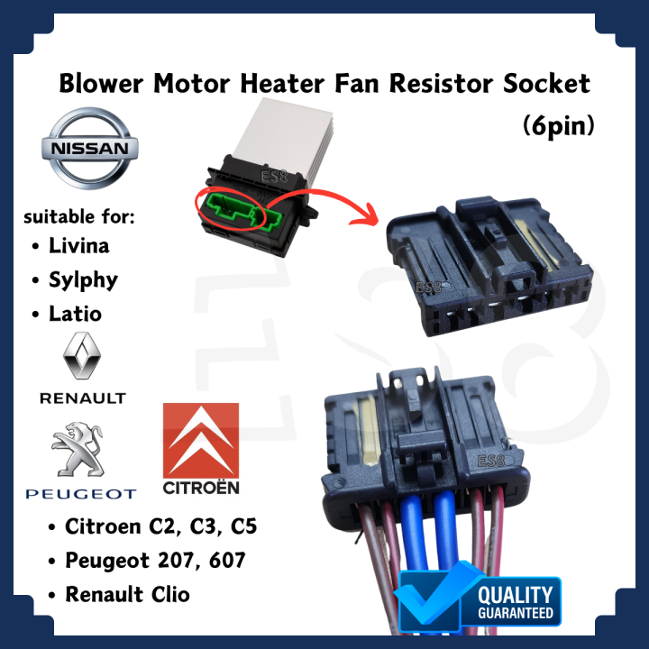 Nissan Livina Sylphy Latio Blower Motor Heater Fan Resistor Socket ...