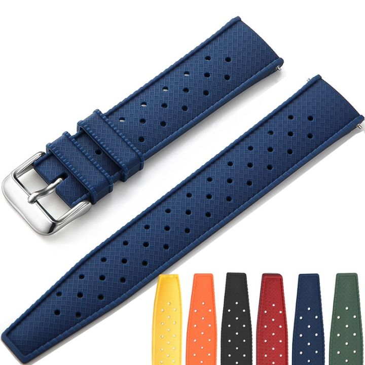 Premium Silicone Rubber Strap 20mm 22mm for Seiko Citizen O-mega Diving ...