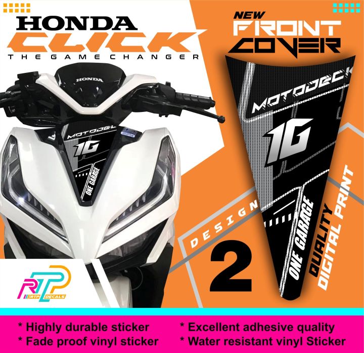HONDA CLICK ONE GARAGE DESIGN PRINTER FRONT DECALS STICKER | Lazada PH