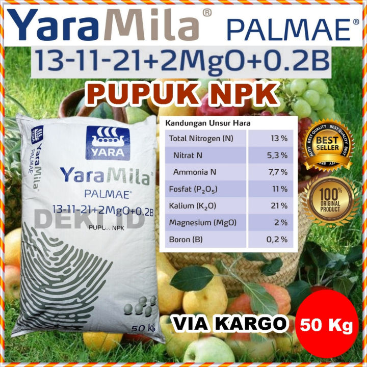 YaraMila Palmae 50 kg Via Kargo Pupuk Yara NPK 13 11 21 S Plus ...