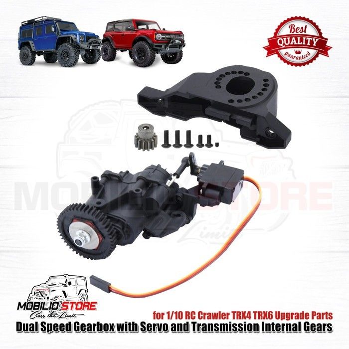 Dual Speed Gearbox with Servo and Transmission Gears Traxxas TRX4 TRX6 ...