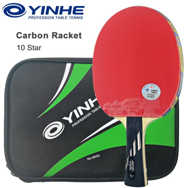 Professional Table Tennis Racket 7/8/9/10 Star Carbon Offensive Ping ...