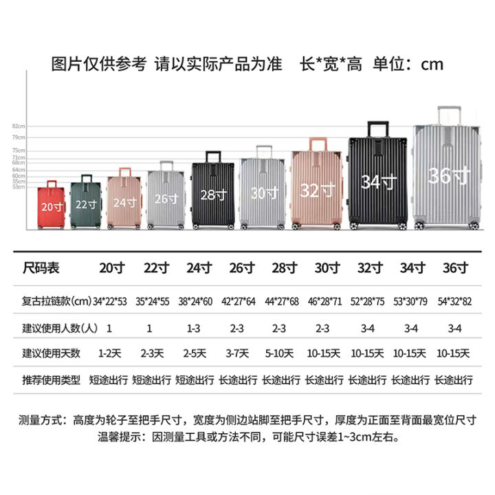 large 26/28/32/34/36 inch big suitcase luggage trolley bag | Lazada PH