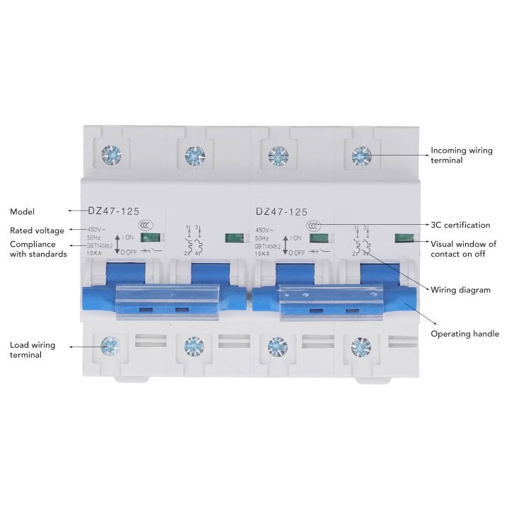 Interlock Circuit Breaker Rail Installation Dual Power Manual Transfer ...