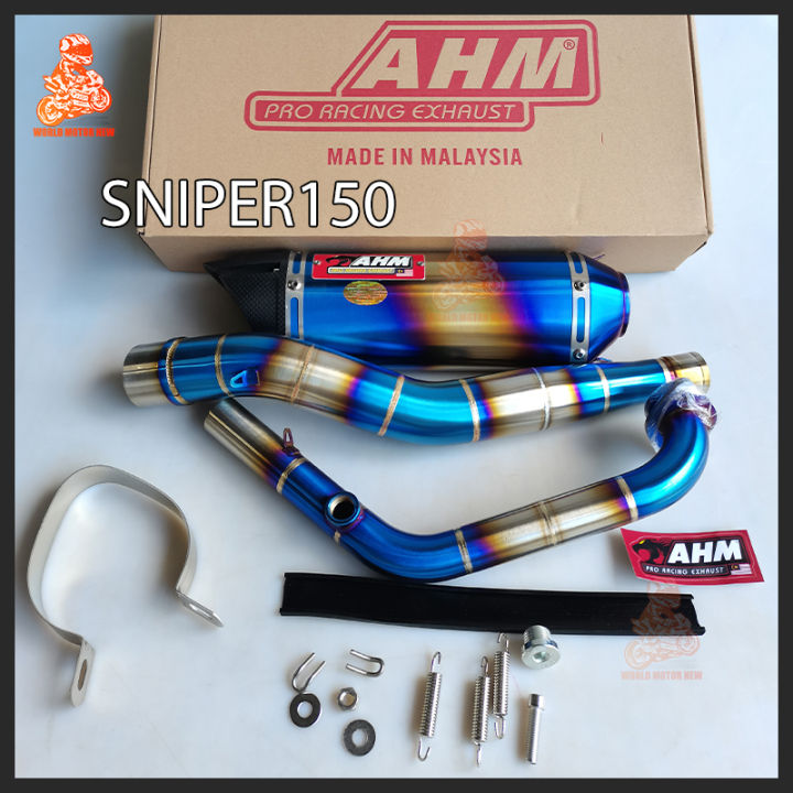 AHM Exhaust Pipe Full Set For Sniper 150 32MM/51MM | Lazada PH