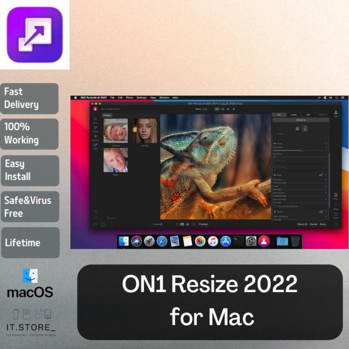 【MAC】ON1 Resize 2022 Lifetime for Intel and M1 Chip Apple Silicone MacOs/Macbook/Mac Software ...