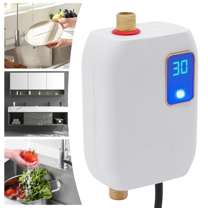 【Original】Electric Water Heater-110V Small Instant Hot Water Heater Under Sink Plug in Tankless ...