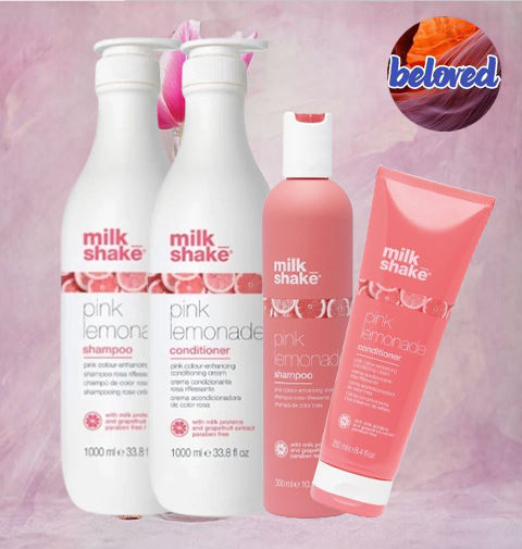 Milk Shake Pink Lemonade Shampoo/Conditioner สำหรับผมสีบลอนด์และผมไฮ ...