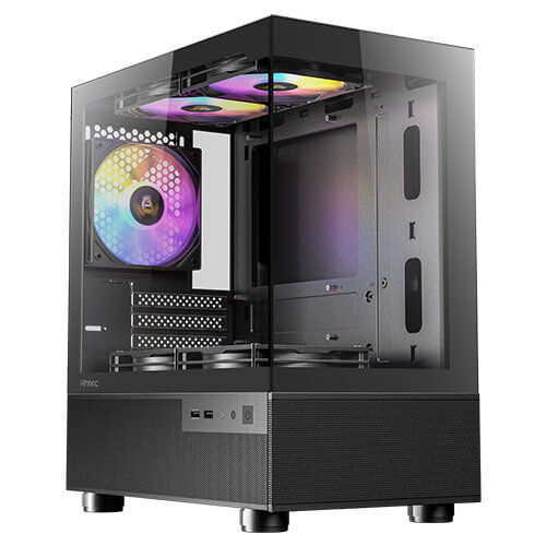 CASE mATX ANTEC CX200M RGB ELITE BLACK / WHITE | Lazada.co.th