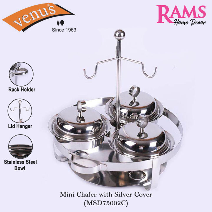 Venus Mini Chafer Serving Set with Silver Cover / Copper Cover ...