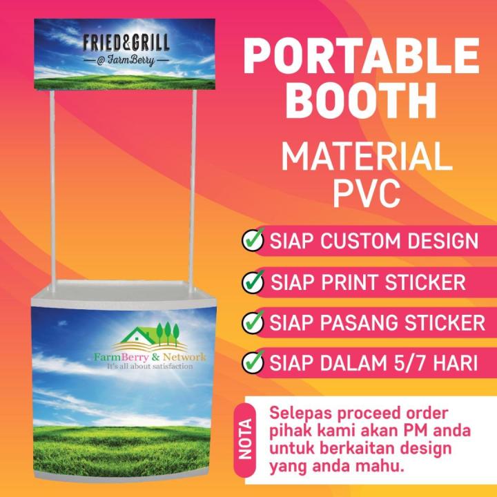 [ MURAH GILER ] PVC Portable Booth, Promotion Counter, Sampling Kiosk ...