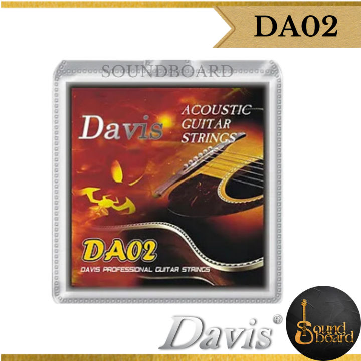 2024 Davis DA02 Professional Acoustic Guitar String Set | Lazada PH