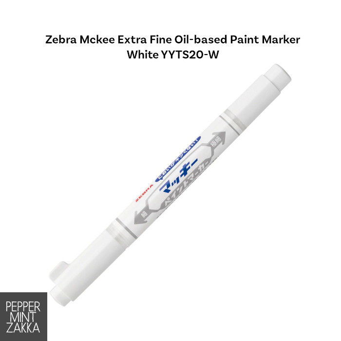 Zebra Mckee Extra Fine Oil-based Paint Marker White YYTS20-W | Lazada