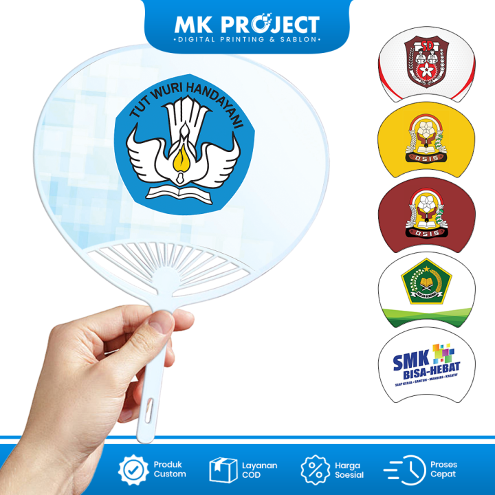 KIPAS TANGAN LOGO SD SMP SMA TUT WURI HANDAYANI IKHLAS BERAMAL ...