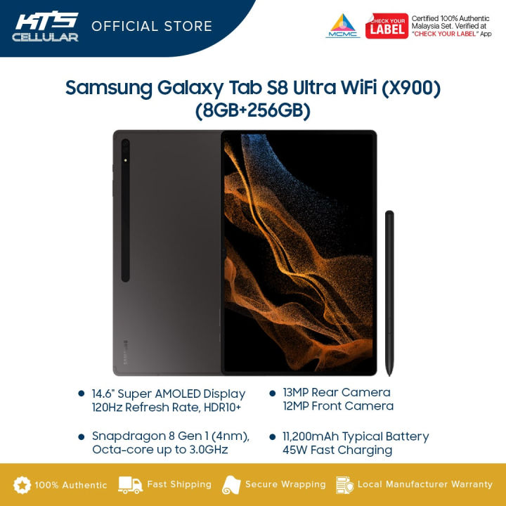 [READY STOCK] Samsung Galaxy Tab S8 Ultra (X900) WiFi Tablet (12GB RAM ...