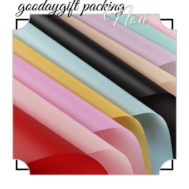 Han Su Paper Waterproof Wrapping Floral Paper Monochrome Semi-permeable ...