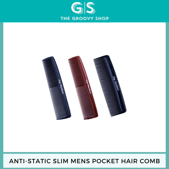 Joy Fashion Anti-Static Slim Mens Pocket Hair Comb Suklay | Lazada PH