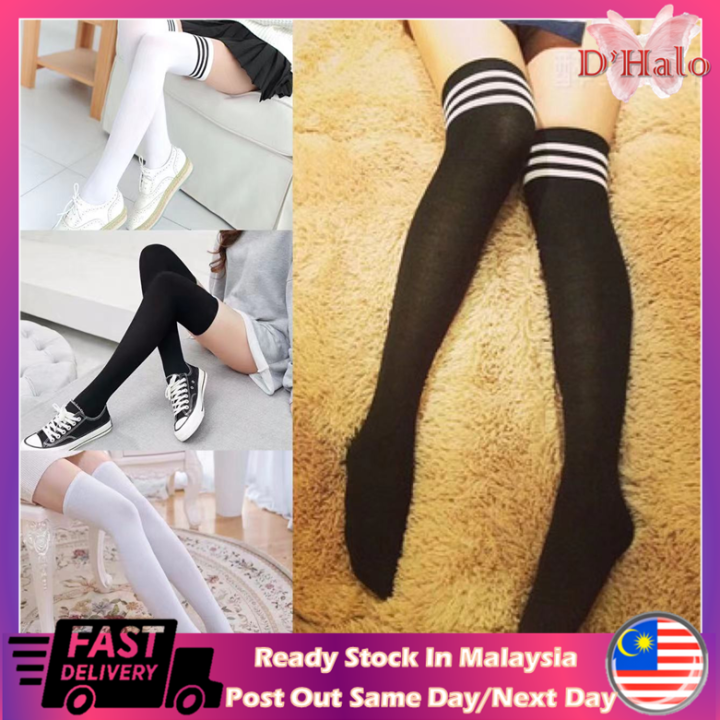 【Ready Stock】Women Sexy Over-the-knee High Socks Stocking Over The Knee ...