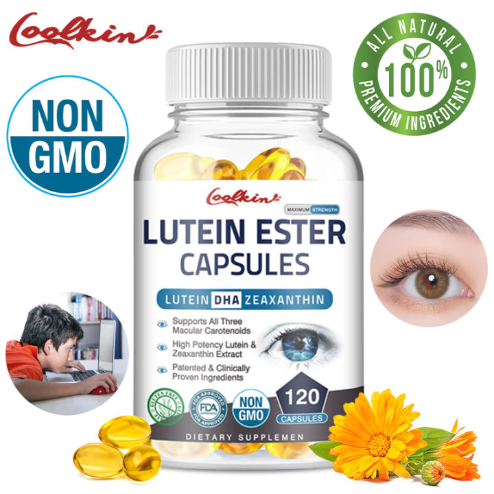 Lutein Esters Capsules, Lutein DHA Zeaxanthin, Three Macular Carotenoids, Protect Eyes, Support ...