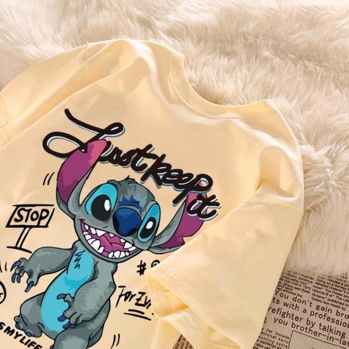 Lilo and Stitch T-shirt cartoon pattern is very cute children and ...