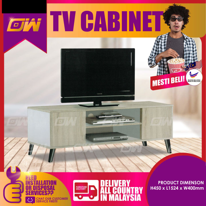 Kinabatangan 5 Feet TV Full Panel TV Cabinet / TV Console / Media ...